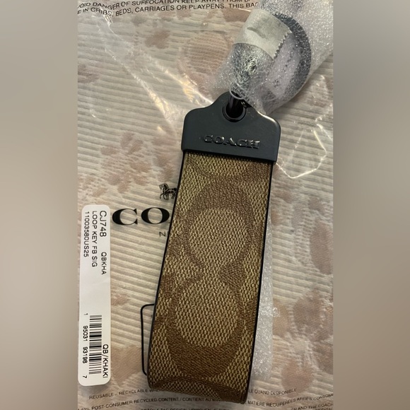 Coach | Accessories | Coach Loop Key Fob In Signature Canvas | Poshmark